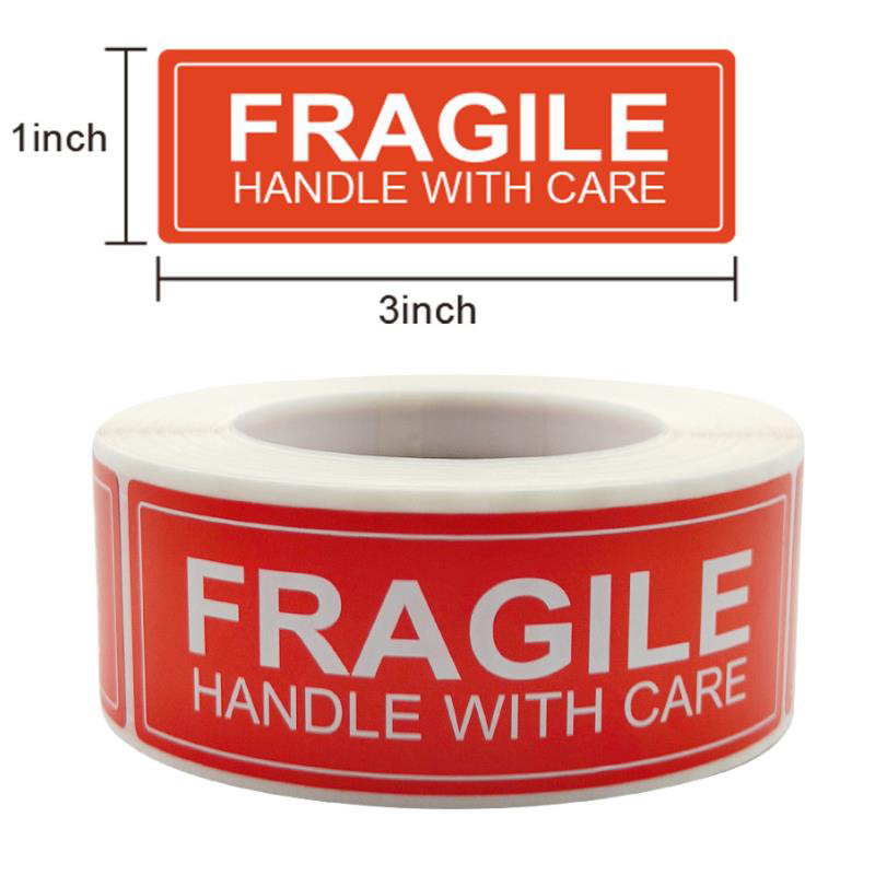 Fragile Shipping Packing Sticker Label Roll - Qcustom Factory